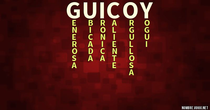 Qué significa guicoy