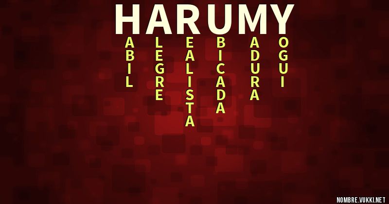Qué significa harumy