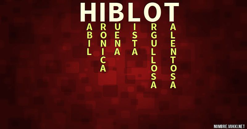 Qué significa hiblot