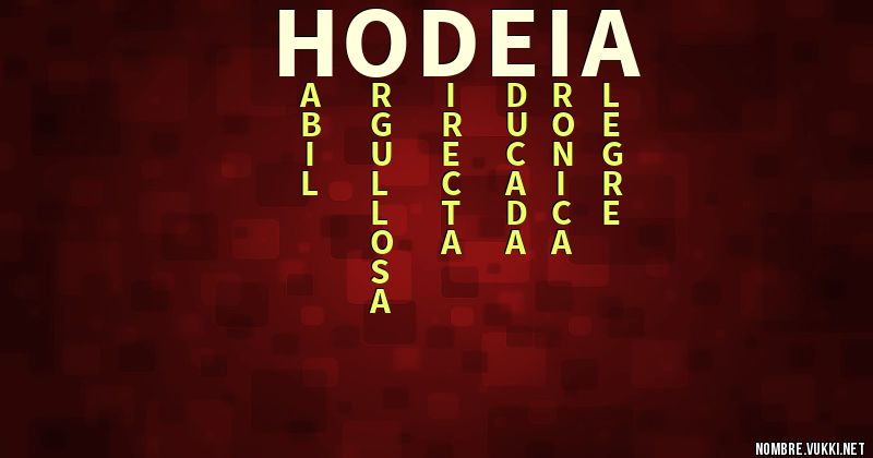 Qué significa hodeia