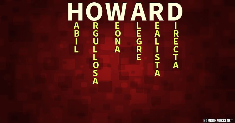 Qué significa howard