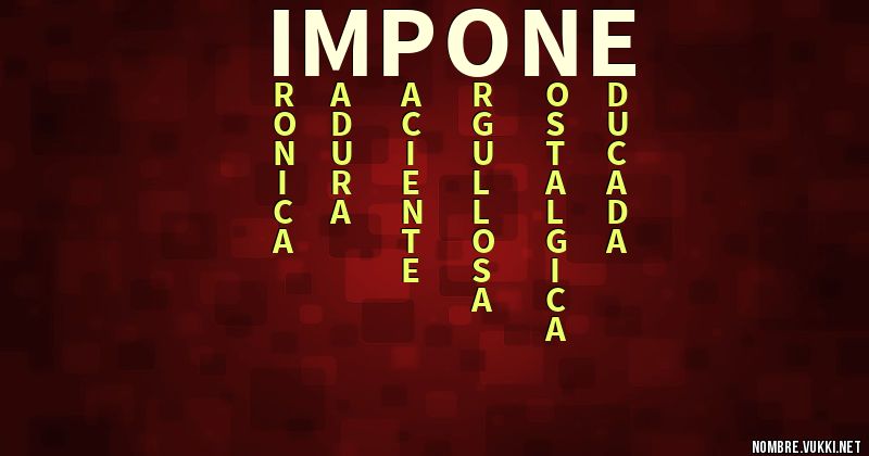 Qué significa impone