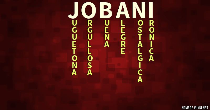 Qué significa jobani