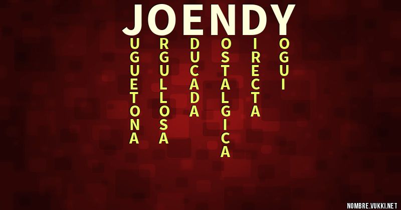 Qué significa joendy
