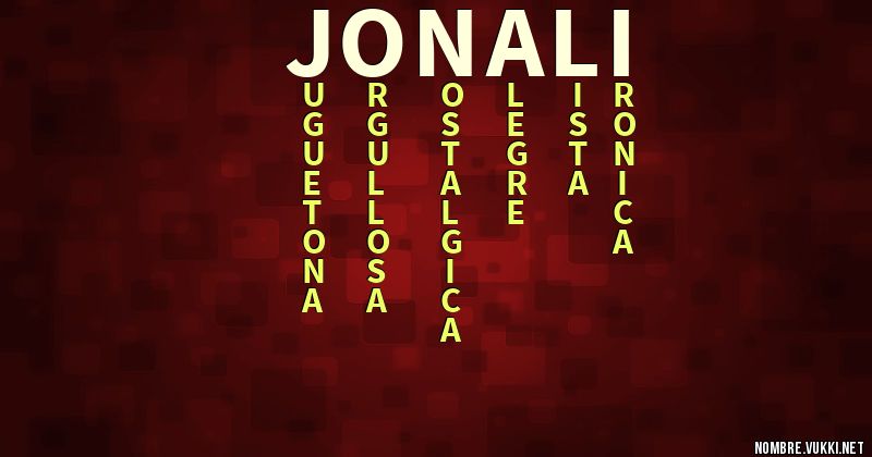 Qué significa jonali