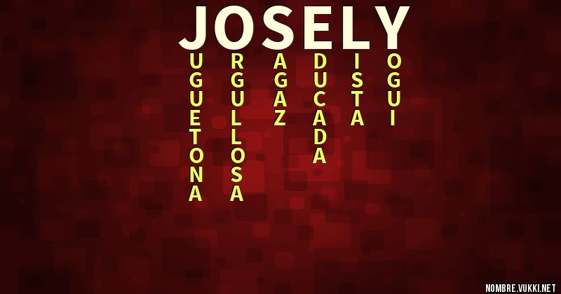 Qué significa josely