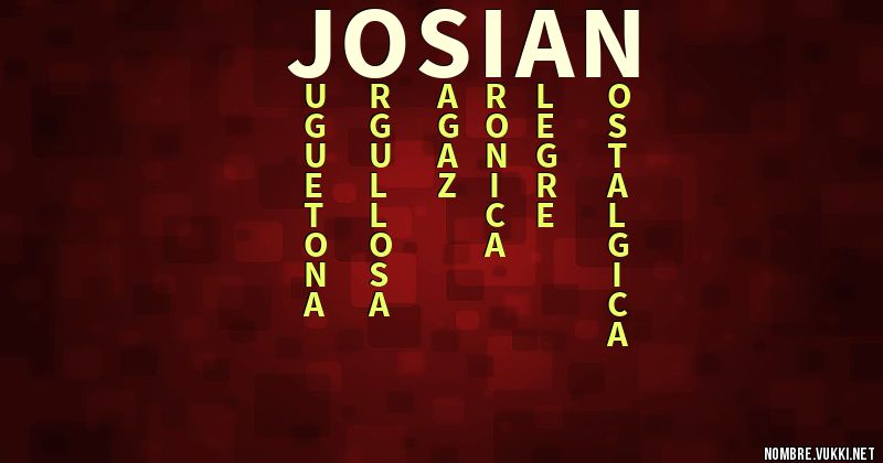 Qué significa josian