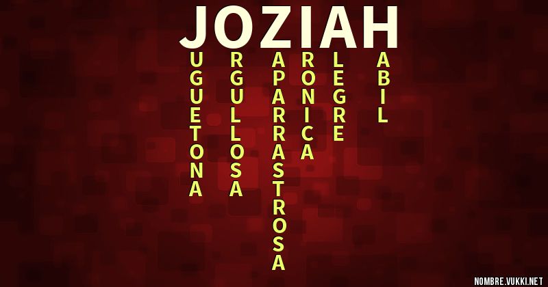 Qué significa joziah