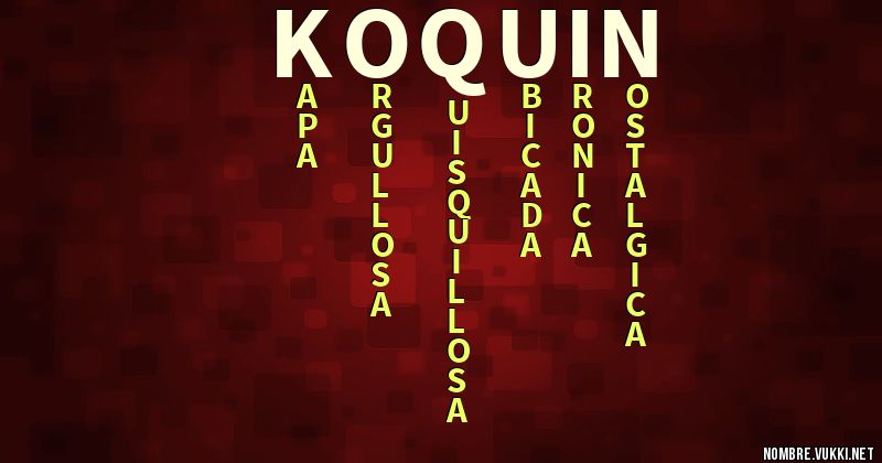 Qué significa koquin
