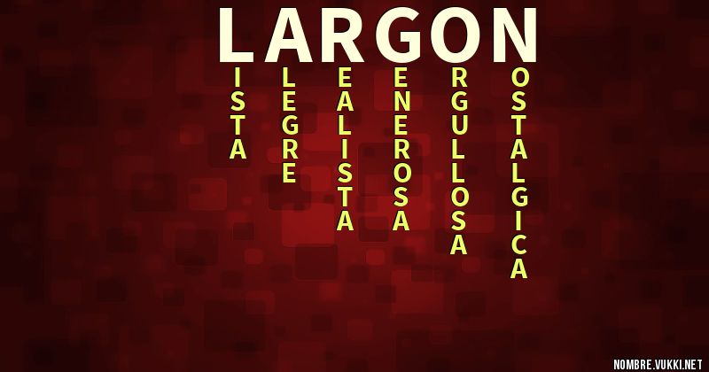Qué significa largon