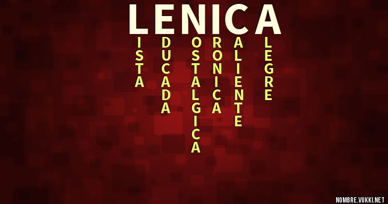 Qué significa lenica