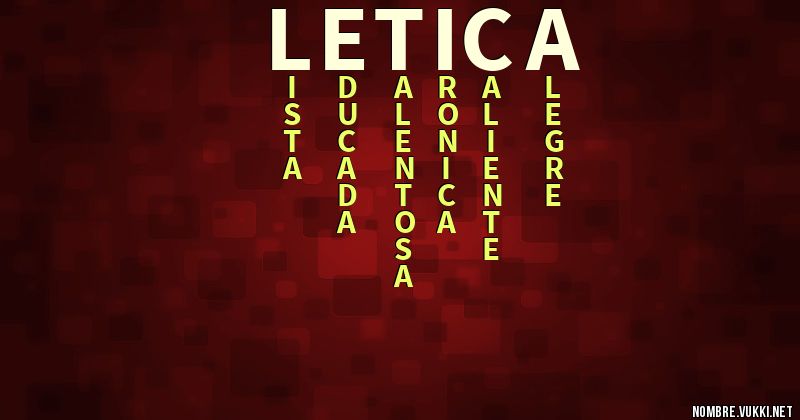 Qué significa letica