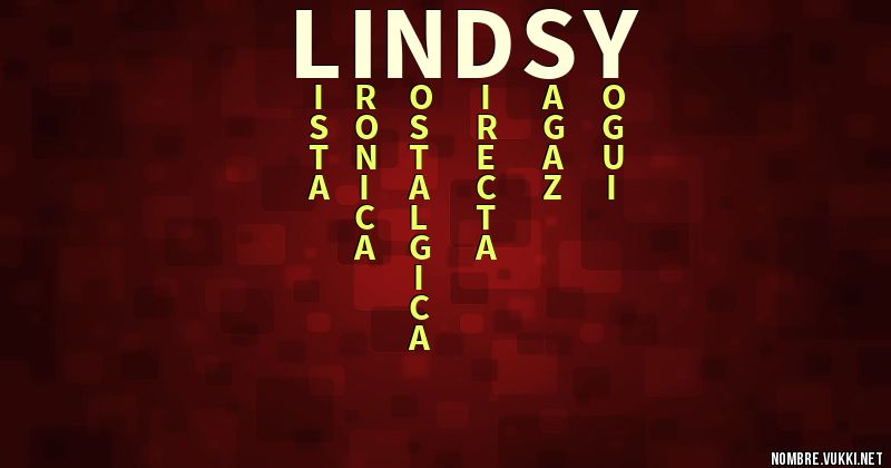Qué significa lindsy