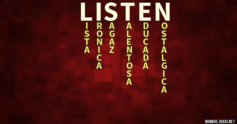 Qué significa listen
