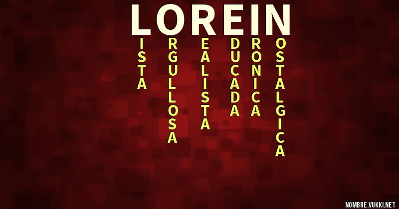 Qué significa lorein