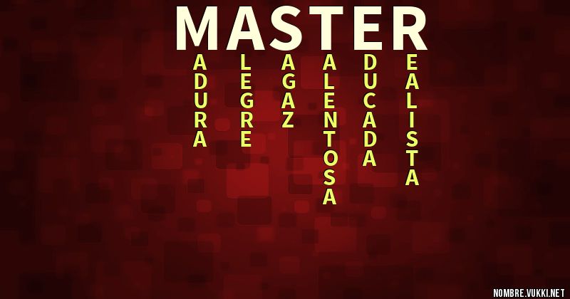 Qué significa master