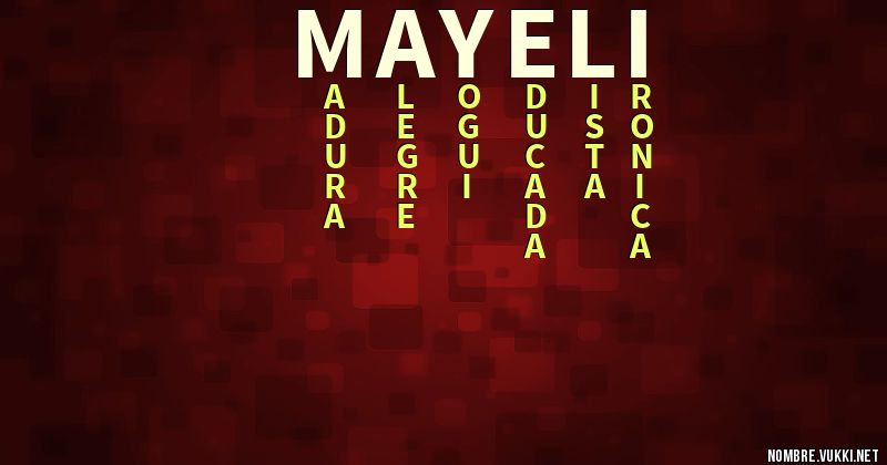 Qué significa mayeli