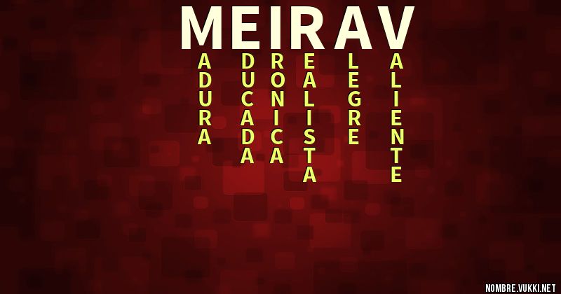 Qué significa meirav