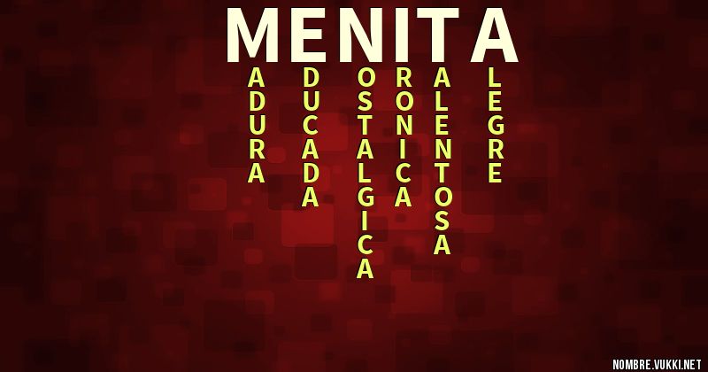 Qué significa menita