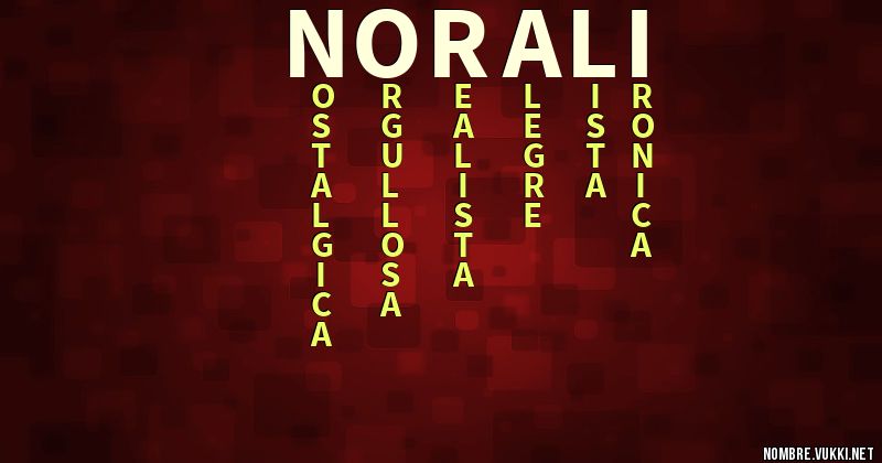 Qué significa norali