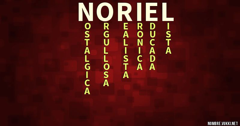 Qué significa noriel