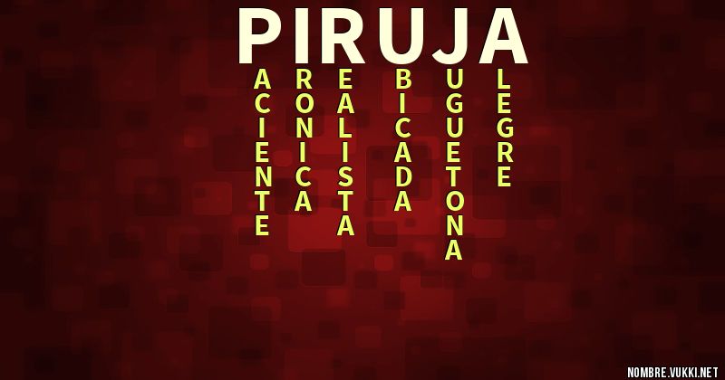 Qué significa piruja