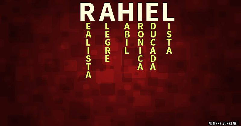Qué significa rahiel
