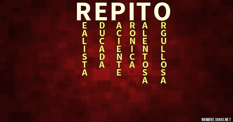 Qué significa repito