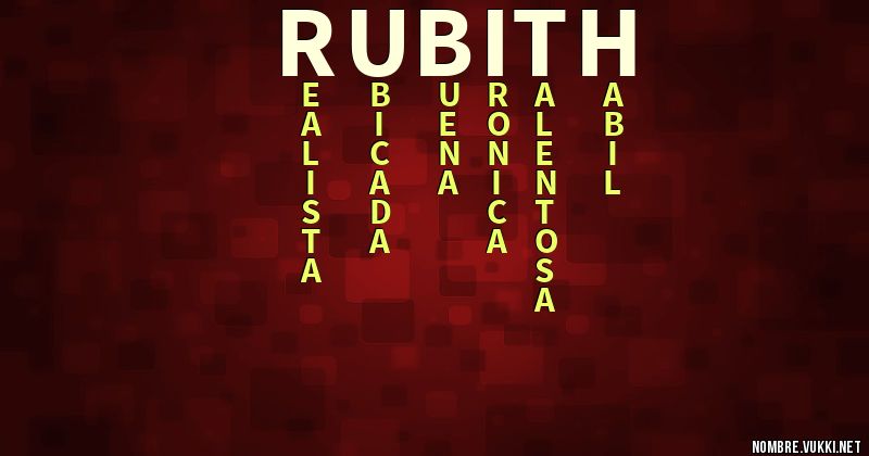 Qué significa rubith