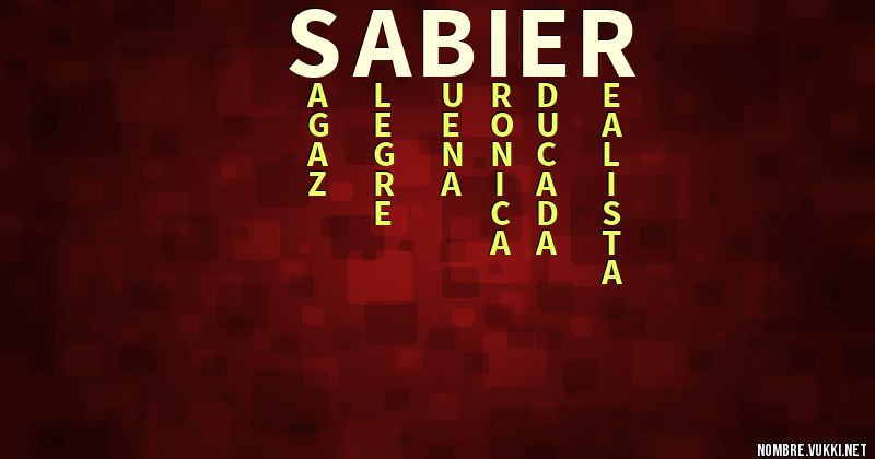 Qué significa sabier
