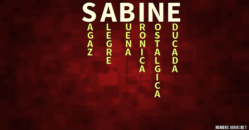 Qué significa sabine