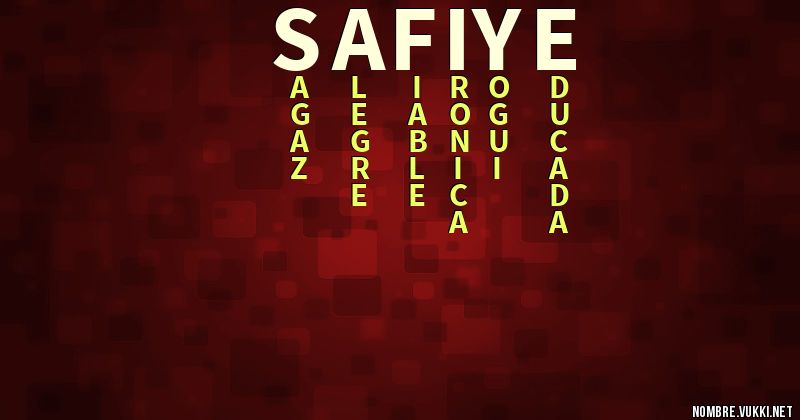 Qué significa safiye
