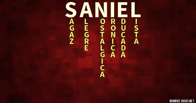 Qué significa saniel