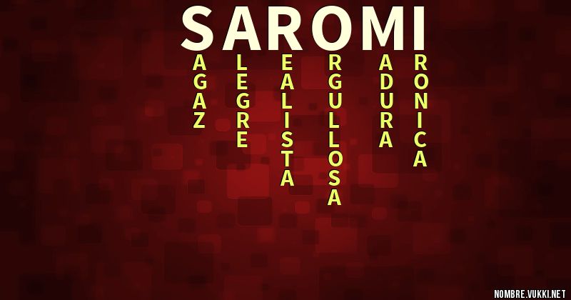 Qué significa saromi