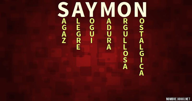 Qué significa saymon