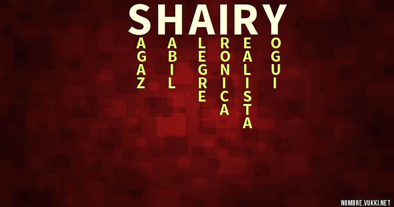 Qué significa shairy
