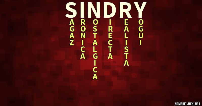 Qué significa sindry