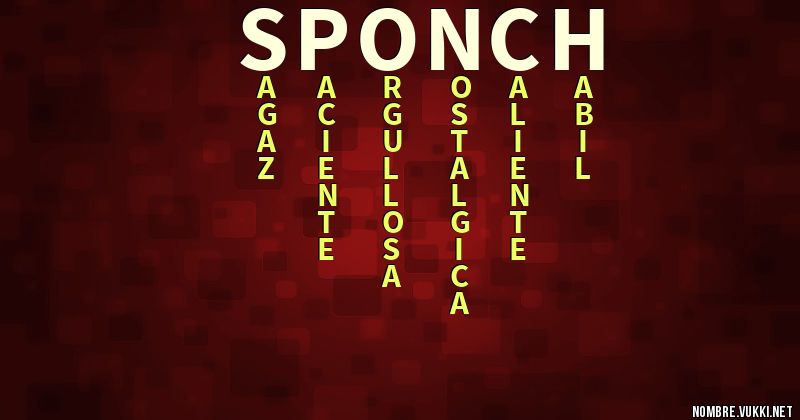 Qué significa sponch