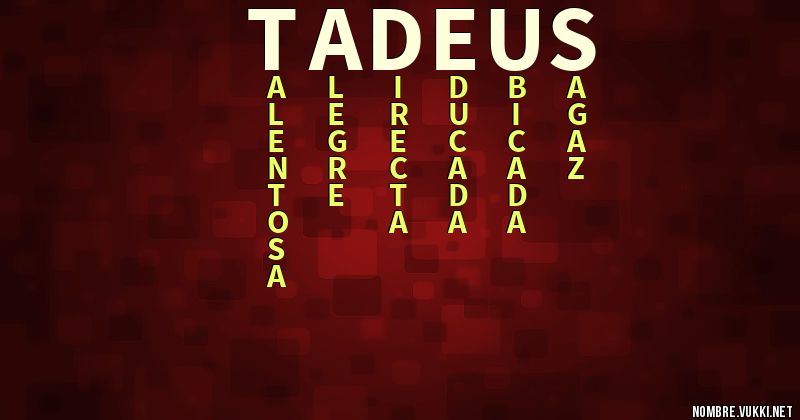 Qué significa tadeus