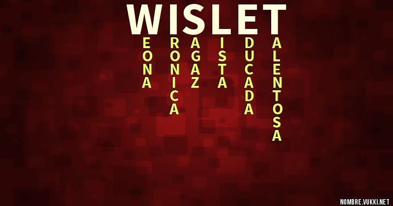 Qué significa wislet