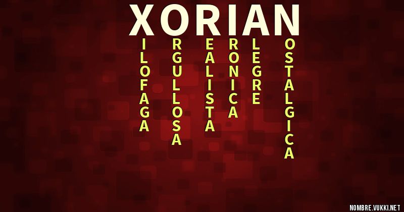 Qué significa xorian