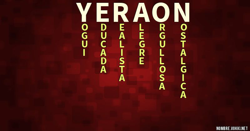 Qué significa yerÃ±on