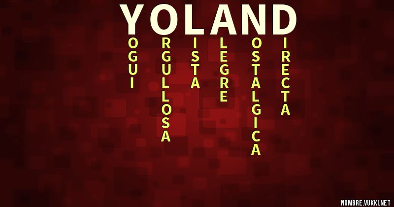Qué significa yoland