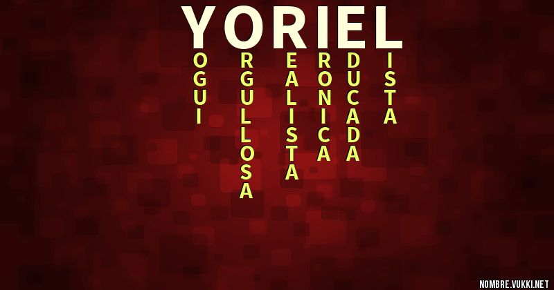 Qué significa yoriel