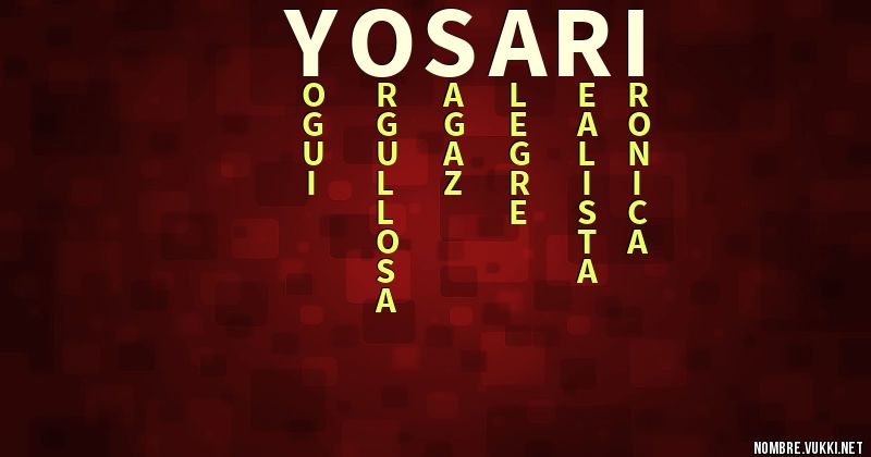 Qué significa yosari
