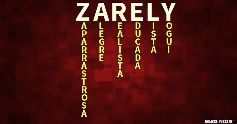 Qué significa zarely
