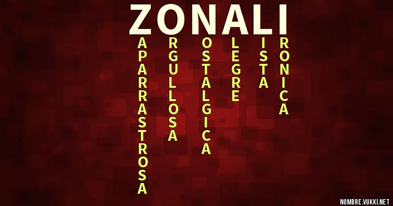 Qué significa zonali
