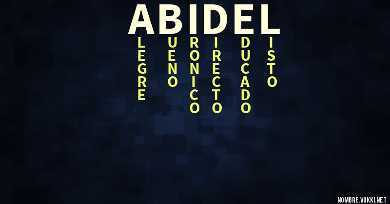 Qué significa abidel