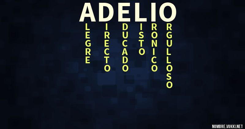 Qué significa adelio