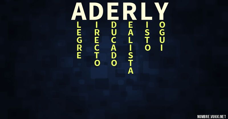 Qué significa aderly